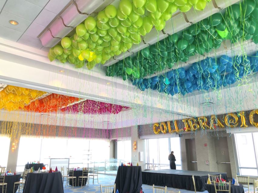 Balloon Ceiling Decoration Ideas | Shelly Lighting
